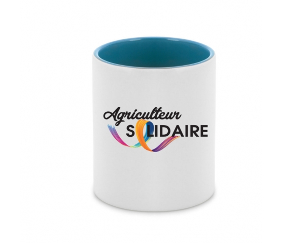 MUG CÉRAMIQUE - BLUE - AGRICULTRICE SOLIDAIRE